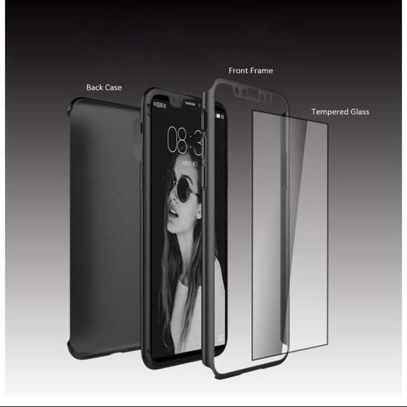 Accessories | Iphone X Black 36 Protection Case Glass Screen | Poshmark